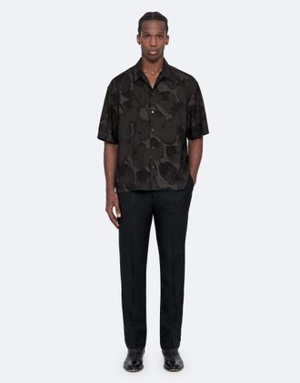 AllSaints chemise &agrave; manches courtes Tulip noire/grise