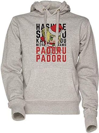 Vendax Sabre Nero Name? Padoru Padoru Unisexe Sweat &Agrave; Capuche Gris