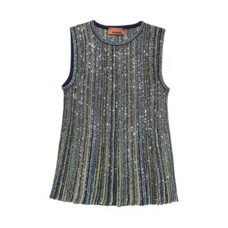 Missoni &Auml;rmelloses Oberteil - - Tops - Damen - Gr&uuml;n - S
