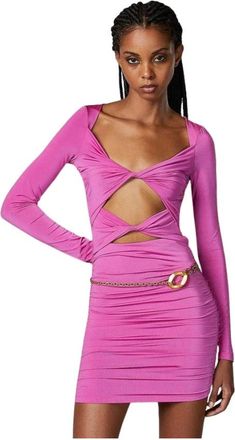 Patrizia Pepe Femme, Robes, Violet, Taille: 40 FR Dazzle Dress
