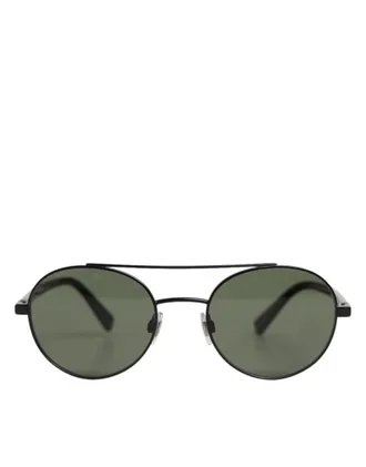 Dolce & Gabbana Womens Matte Black Steel Frame Gray Lens Sunglasses