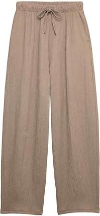 Marks and Spencer Pantalon textur&eacute; coupe carotte &agrave; taille &eacute;lastique Femmes UK 10 (EU 38)