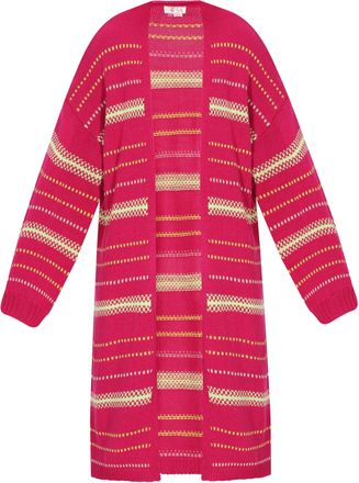 Izia Strickjacke Frauen Fuchsie Limette