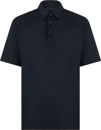 HUGO BOSS Parris Button Poloshirt - - Tops - Herren - Blau - L