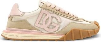 Dolce & Gabbana Femme, Chaussures, Beige, Taille: 37 1/2 EU Low-top Baskets 8S160