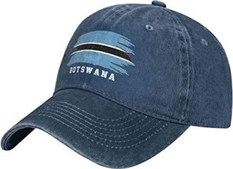 Generic Sun Protection Casquettes Drapeau du Botswana Denim Botswanais R&eacute;glable Casquette De Baseball Unisexe Sunhat pour Homme P&ecirc;che Les Saisons