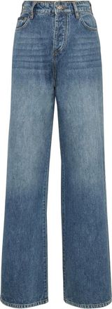 Philipp Plein Femme, Jeans, Bleu, Taille: W26 Pantalon en denim coupe skater avec logo