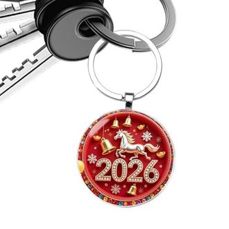 Generic Breloque de sac de cheval - Ornements de collection 2026 - Porte-cl&eacute;s amusant Ann&eacute;e du cheval - Pour anniversaire, remise de dipl&ocirc;me, vacances, voyage