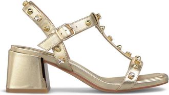 Alma En Pena Alma EN Pena, Femme, Chaussures, Jaune, Taille: 39 EU Metallic Sandal Rhinestones