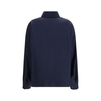 Max Mara Womens Blue Wool Oves Aries Jacket Clothing