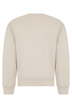 Maison Kitsun&eacute; Mens Cotton Sweatshirt Sand Sweatshirts Sweater