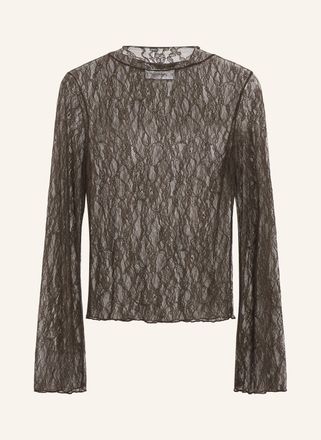 Comma Comma Longsleeve Aus Spitze braun