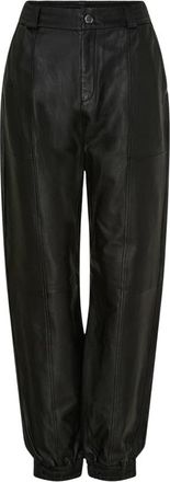 Notyz Lederhose - - Trousers - Damen - Schwarzk - 2XL