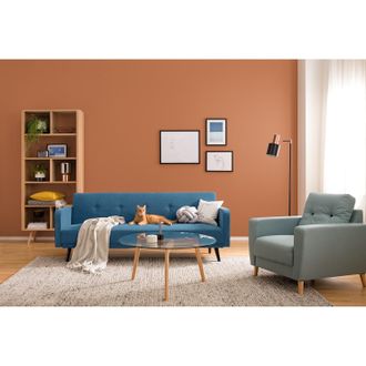 M&oslash;rteens home24 Sessel Gr&uuml;n/Mintgrau Webstoff Luba 80 x 90 x 87cm