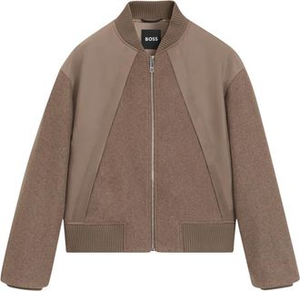 HUGO BOSS Wollmischungs-Bomberjacke - - Jackets - Damen - Braun - M