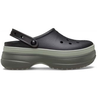 Crocs Classic Stacked Thermoplastische schwarze Clogs