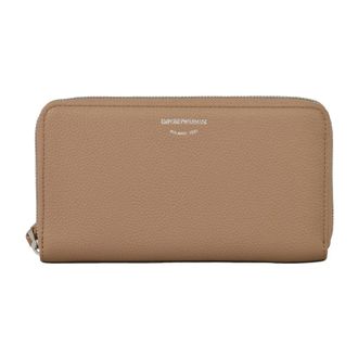 Emporio Armani Leder Geldb&ouml;rse - - Accessories - Damen - Braun - ONE SIZE