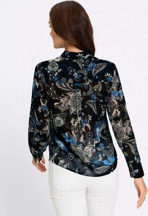 Heine Klassische Bluse Druckbluse Langarm