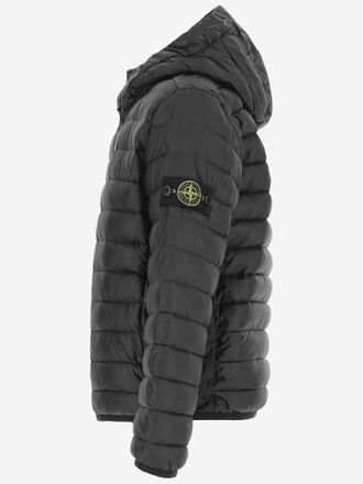 Stone Island Boys Down Jacket Padded Nylon Black Polyamide