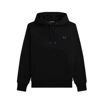 Fred Perry Laurel Wreath Hoodie - - Sweatshirts & Hoodies - Herren - Schwarzk - XL