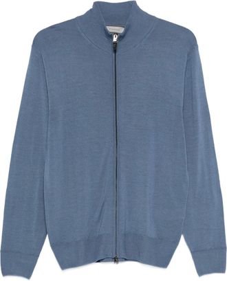 Canali Cardigan mit Reißverschluss - Blau