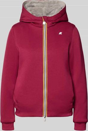 K-Way Sweatjacke mit Futter aus Kunstfell und Zweiwege-Rei&szlig;verschluss