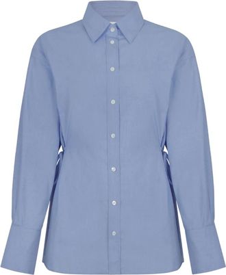 Closed Femme, Blouses et Chemises, Bleu, Taille: 38 FR Chemise en coton bleu clair