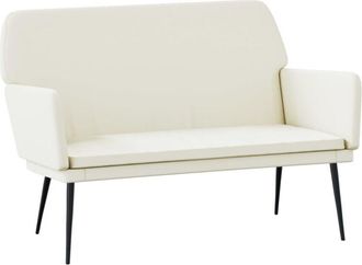vidaXL Sitzbank Creme 108x79x79 cm Samt vidaXL