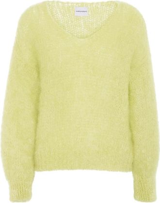 Americandreams Americandreams, Femme, Pulls, Jaune, Taille: 44 FR Milana LS Mohair Knit
