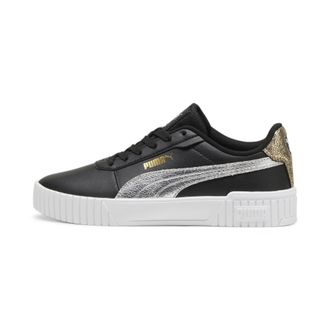 Puma Damen Carina 2.0 Metallic Shine Turnschuhe, Puma Black Puma Silver Puma Gold, 37.5 EU