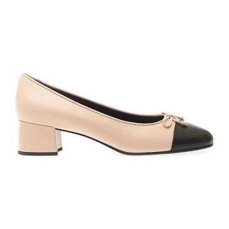 Tory Burch Cap-Toe Pumps mit Absatz - - Shoes - Damen - Beige - 35 1/2 EU