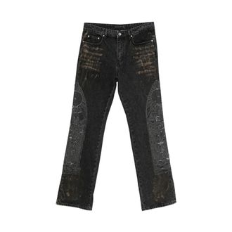 Who Decides War by Ev Bravado Homme, Jeans, Noir, Taille: W38 Mechanic Jeans droits