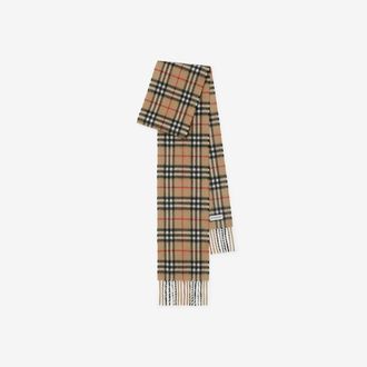 Burberry Schmalerer Kaschmirschal in Check