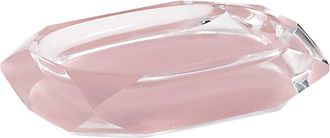 Gedy Chanelle Seifenschale, Harz, Rosa, 7,8 x 12 x 2,8 cm