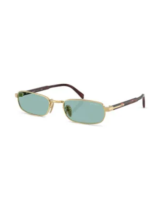 Prada PRB54S5AK40K Gold Metal Frame Sunglasses - Gold