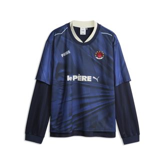 Puma x LE P&Egrave;RE Double Layer Relaxed Trikot Herren, Kleidung, Blau, XXL