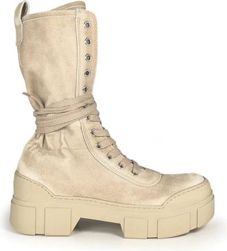 Vic Mati&eacute; Femme, Chaussures, Beige, Taille: 38 EU Lace-up Bottes