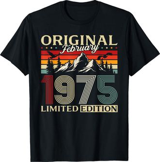 Generic 51. Geburtstag Februar 1975 Original Limited Edition T-Shirt