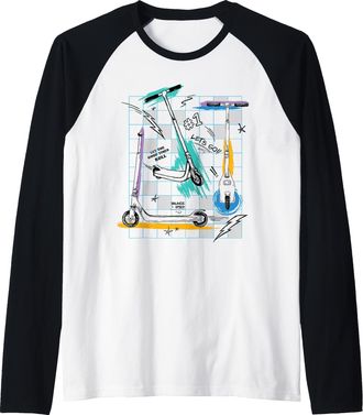 Trendy Apparel Scooter Lets Go!! Let The Good Times Roll Raglan