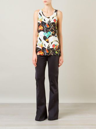 Amir Slama pantalon à coupe évasée - Noir