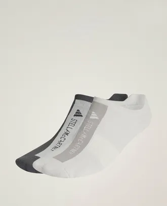 Stella McCartney 3 Pairs of Ankle Socks, Woman, Utility Black/Chalk Pearl/Dove Grey, Size: XS