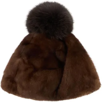 Moorer Galea Beanie - Femme - Accessoires - Brun - Taille: ONE Size