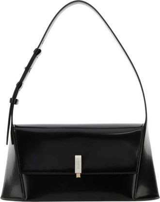 Ferragamo Femme, Sacs, Noir, Taille: ONE Size Sac bandouli&egrave;re g&eacute;om&eacute;trique moyen