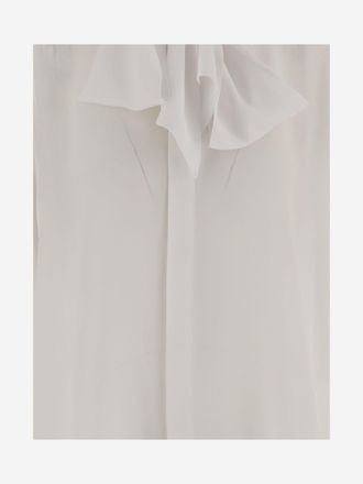 SA SU PHI Womens Silk Shirt White