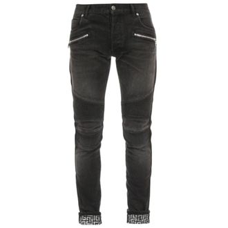Balmain Jean Coton Coupe Ajust&eacute;e - Homme - Jeans - Noir - Taille: W28
