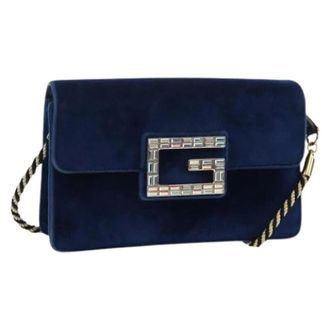 Gucci Sac bandouli&egrave;re vintage Pre-owned - Femme - Pre-owned - Bleu - Taille: ONE Size