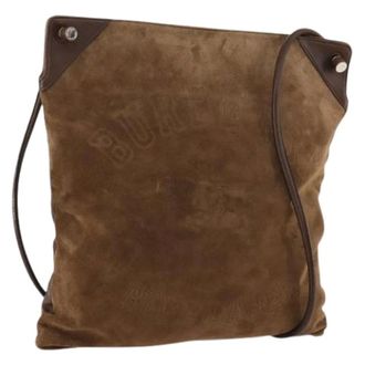 Burberry Sac &agrave; bandouli&egrave;re en daim Pre-owned - Femme - Pre-owned - Brun - Taille: ONE Size