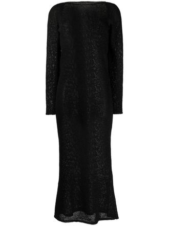 Tom Ford robe longue &agrave; manches longues - Noir