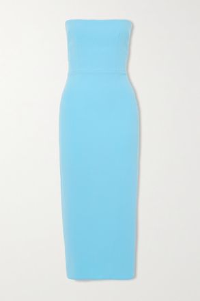 Alex Perry Callan Tr&auml;gerloses Midikleid Aus Stretch-cr&ecirc;pe - Blau