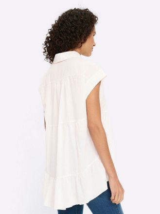 Heine Klassische Bluse Kurzarmbluse Kurzarm